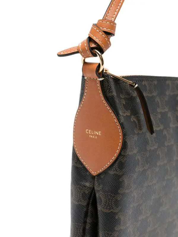 Celine Duo Triomphe Canvas Zipped Shoulder Bag
