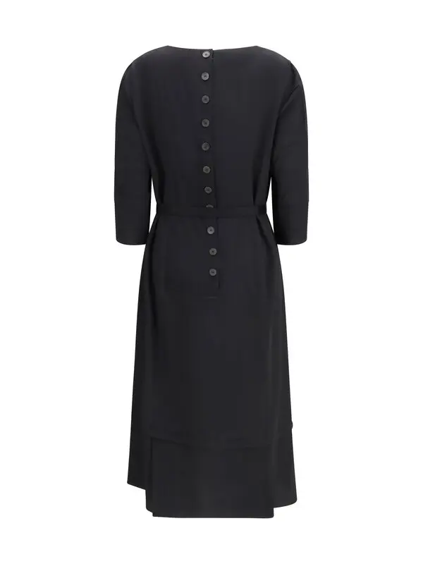 Prada Wool And Silk Midi Dress