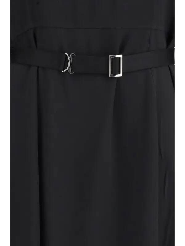 Prada Wool And Silk Midi Dress
