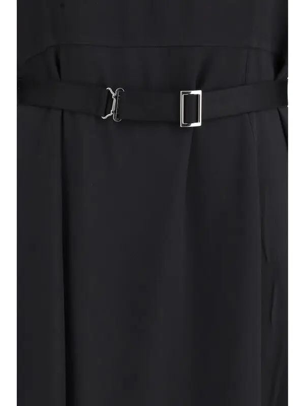 Prada Wool And Silk Midi Dress