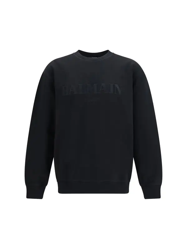 Balmain Vintage Embroidered Logo Sweatshirt