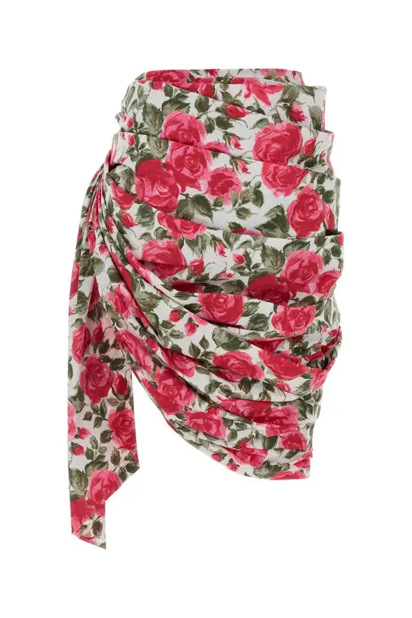 Chloé Printed Poplin Skirt