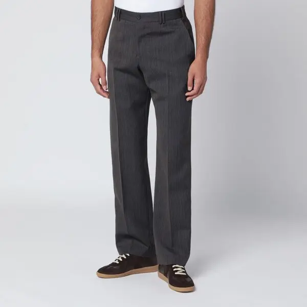 PT TORINO Striped Wool Trousers