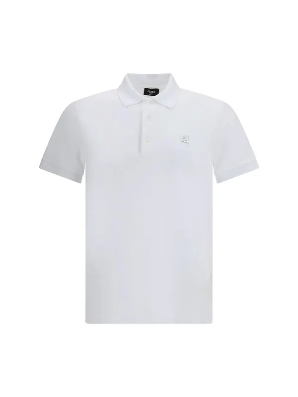 Fendi Cotton Polo - White