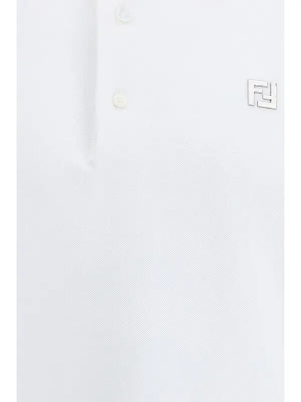 Fendi Cotton Polo - White
