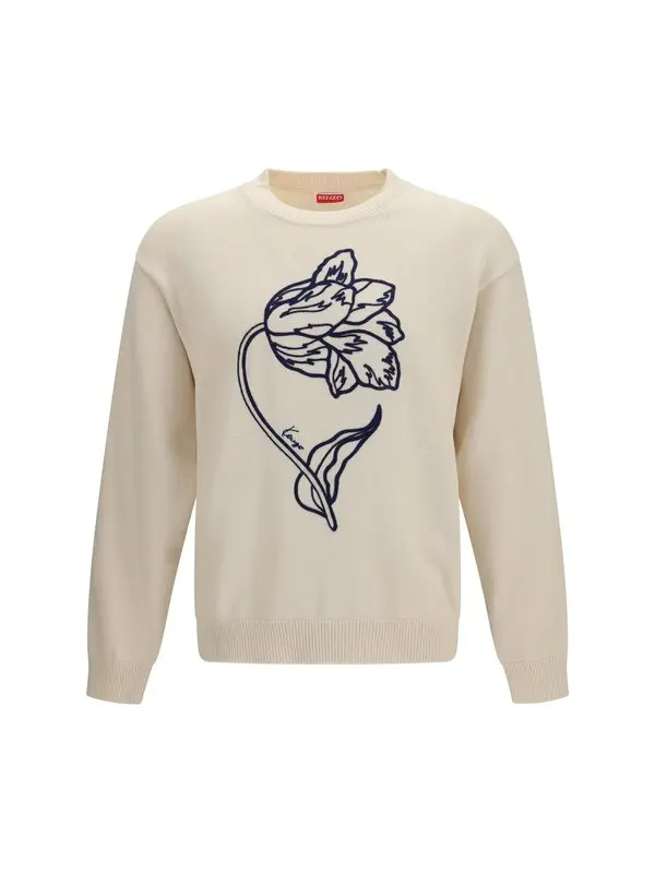 Kenzo Tulip Wool And Cotton Sweater