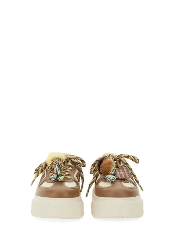 Fendi Match Sneaker - Cream