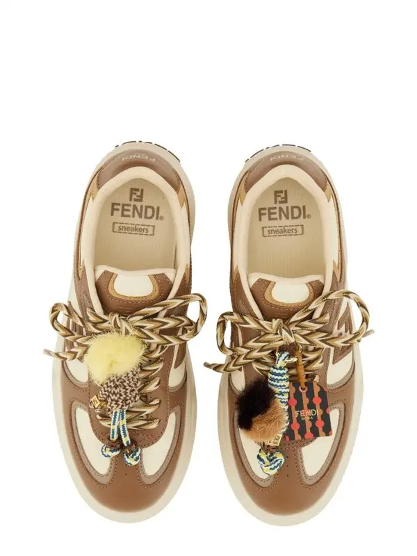Fendi Match Sneaker - Cream