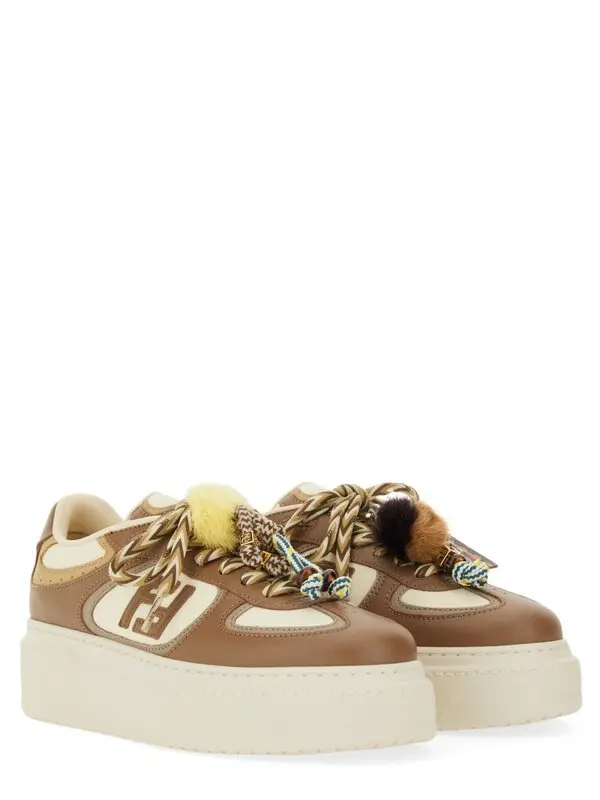Fendi Match Sneakers - Cream