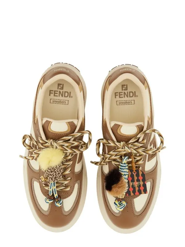 Fendi Match Sneakers - Cream