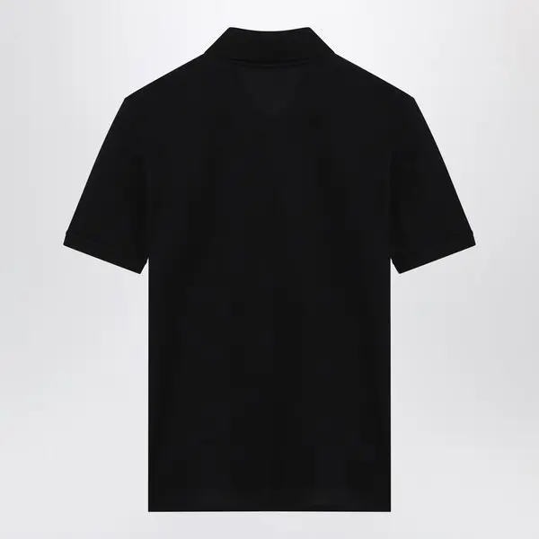 Givenchy Dark Polo Shirt With Logo Embroidery