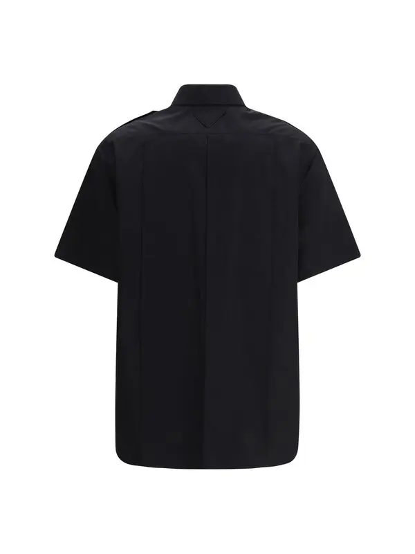 Prada Short-sleeve Poplin Shirt