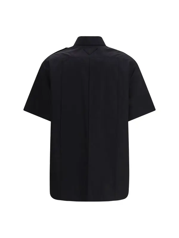 Prada Short-sleeve Poplin Shirt