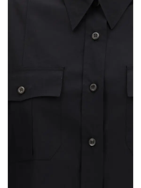 Prada Short-sleeve Poplin Shirt