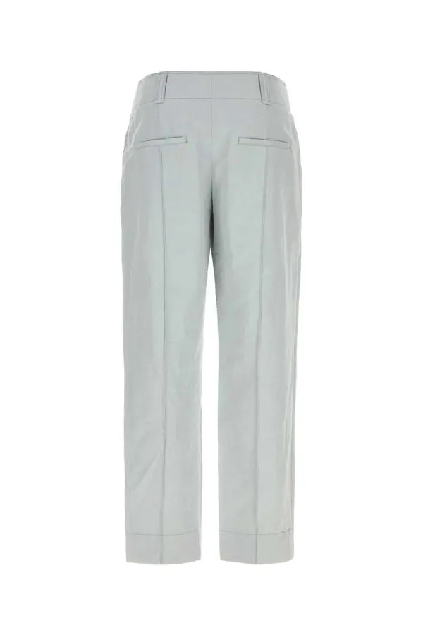 Chloé Light Grey Linen Blend Pant