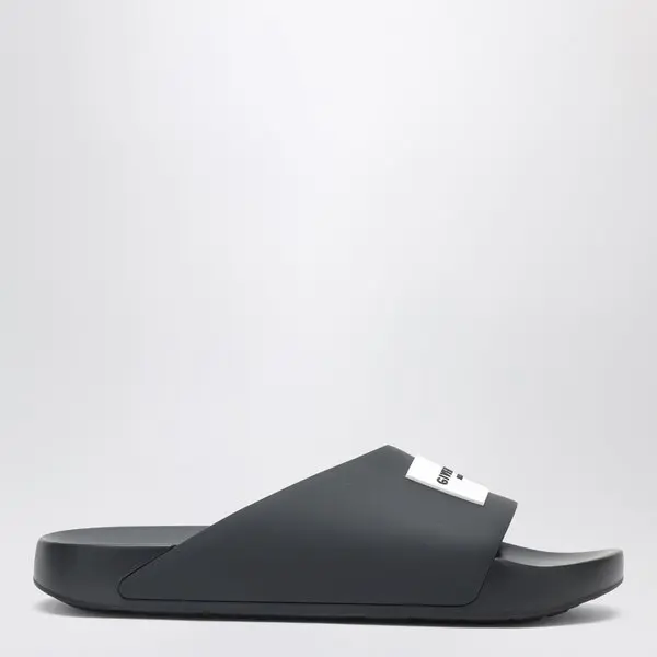Givenchy Label Flat Mules In Rubber