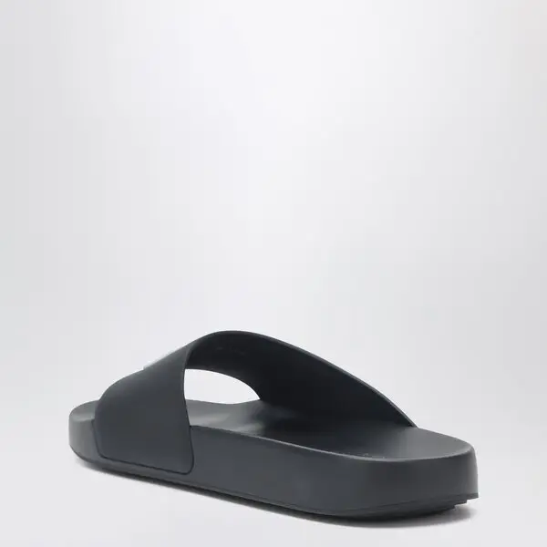 Givenchy Label Flat Mules In Rubber