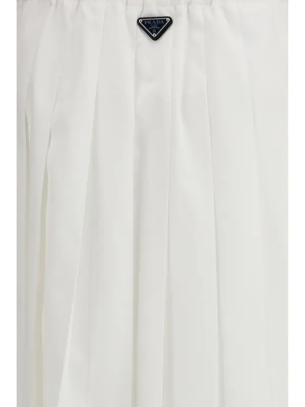 Prada Pleated Jersey Skirt