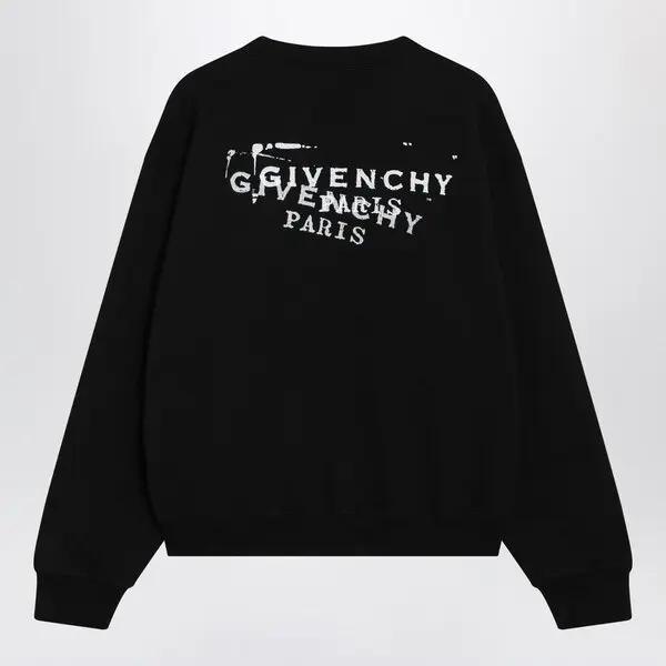 Givenchy Brushed Cotton Sweatshirt - Black