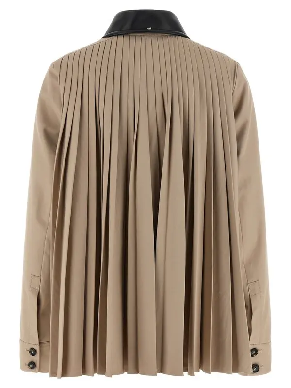 Sportmax Technical Gabardine Overshirt - Cream