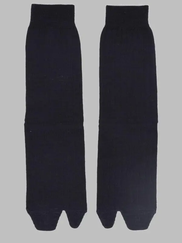 MAISON MARGIELA Ribbed Tabi Socks - Blue