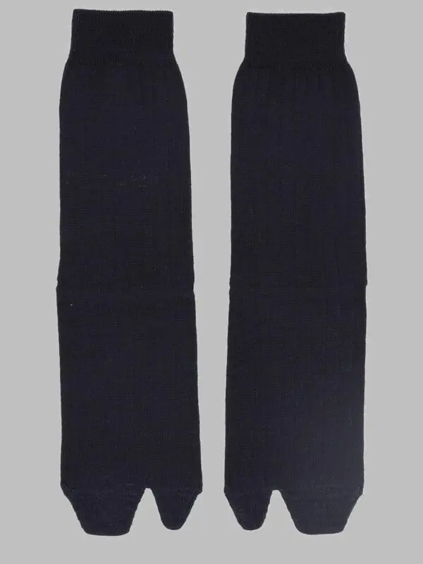 MAISON MARGIELA Ribbed Tabi Socks - Blue