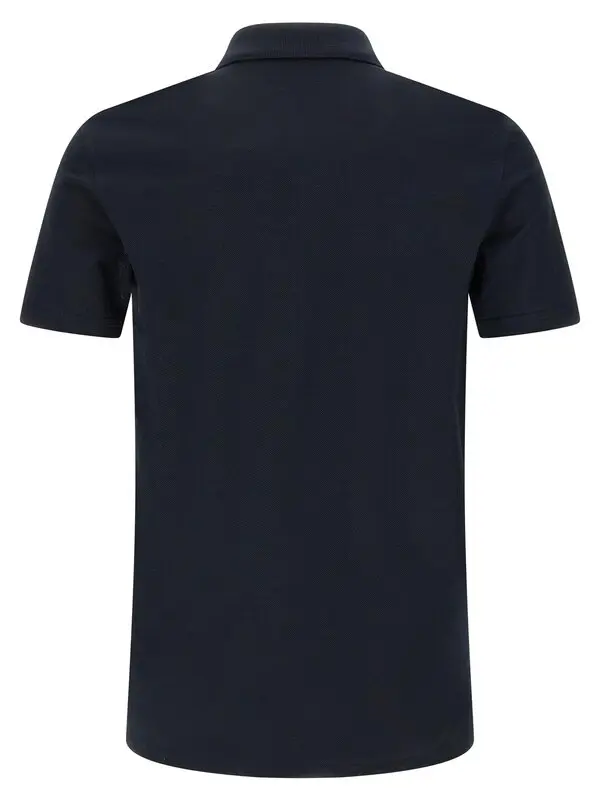 Givenchy Pocket Embroidery Polo Shirt - Blue