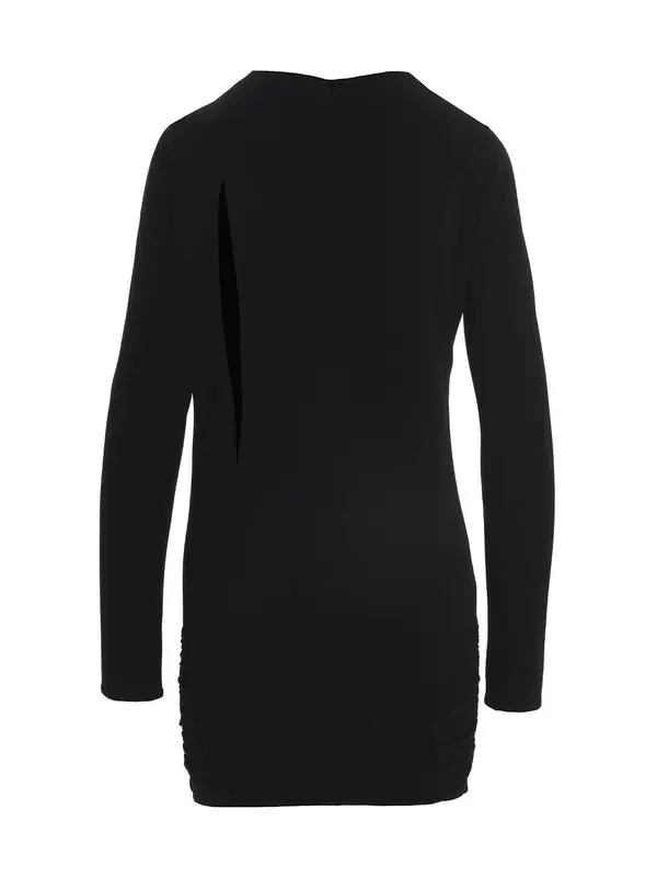 Versace Jersey Dress With Cut-out Detail - Black