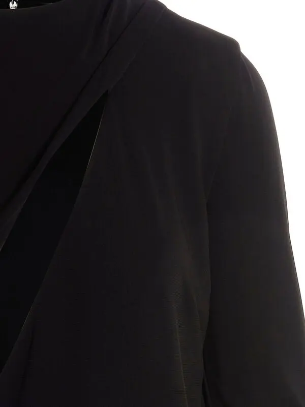 Versace Jersey Dress With Cut-out Detail - Black