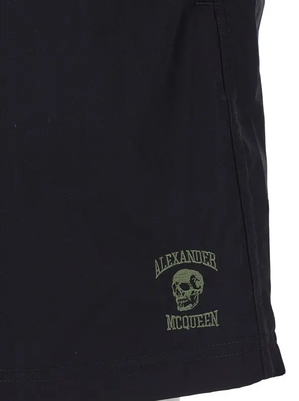 Alexander McQueen Varsity Skull Swimming Shorts - Multicolor
