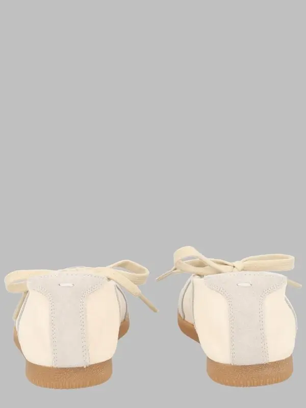 MAISON MARGIELA Leather Replica Ballerina Sneakers - Cream