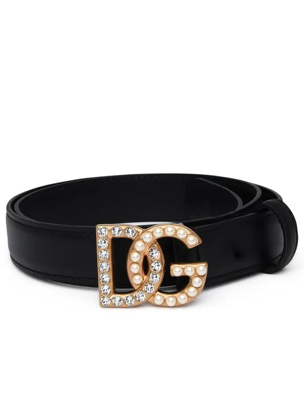 Dolce & Gabbana Leather Belt - Black