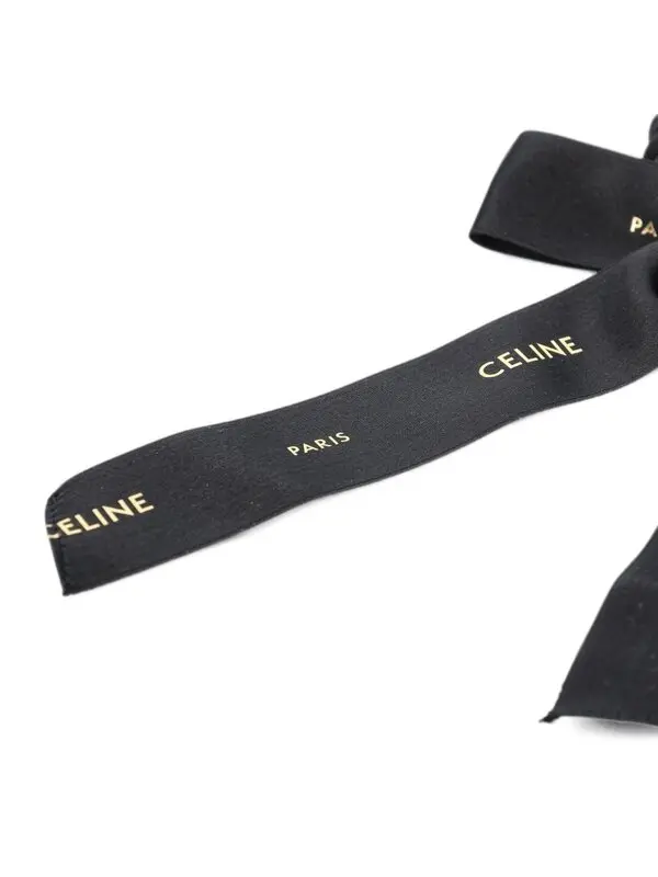 Celine Silk Scrunchie With Small Bow - Multicolor