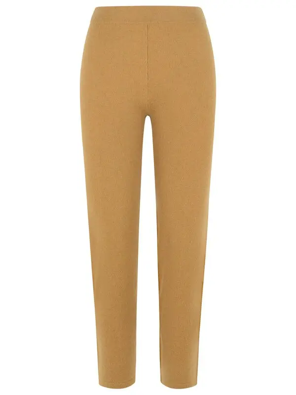 Max Mara Beige Cashmere Blend Trousers