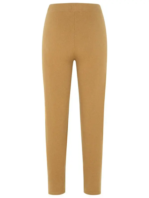 Max Mara Beige Cashmere Blend Trousers
