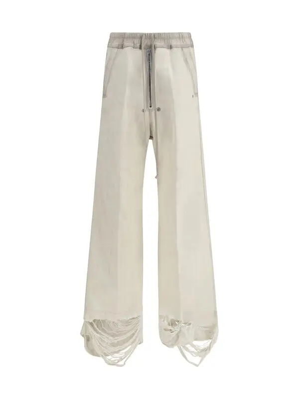 Rick Owens Wide Bela Pants In Denim - Multicolor