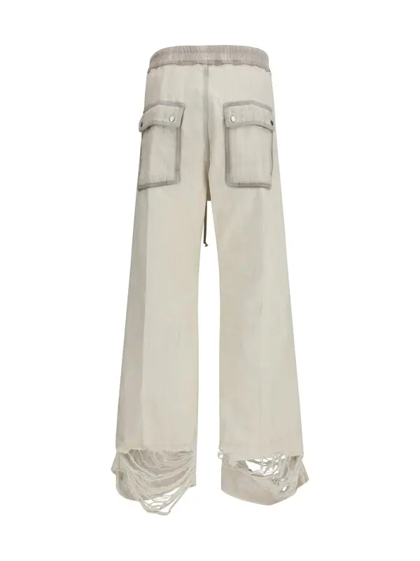 Rick Owens Wide Bela Pants In Denim - Multicolor