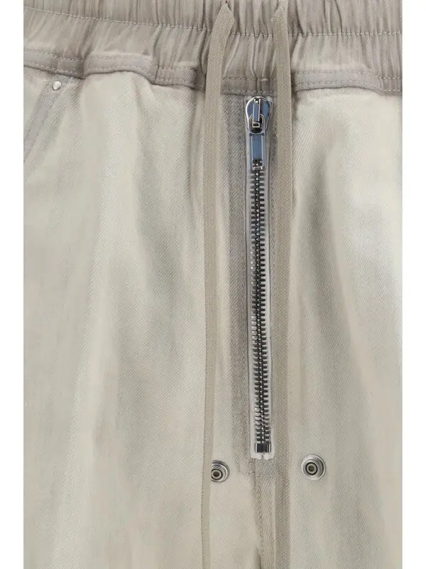 Rick Owens Wide Bela Pants In Denim - Multicolor
