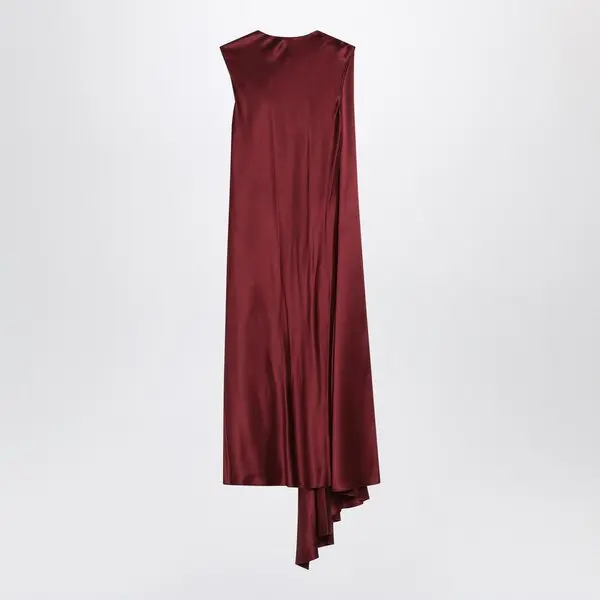 Max Mara Raspberry Cape Detail Dress