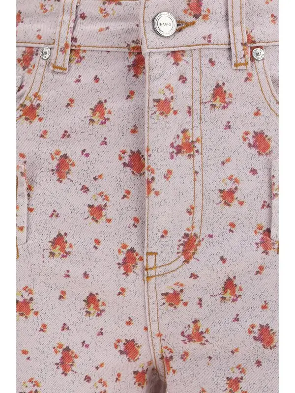 GANNI Printed Capri Pants