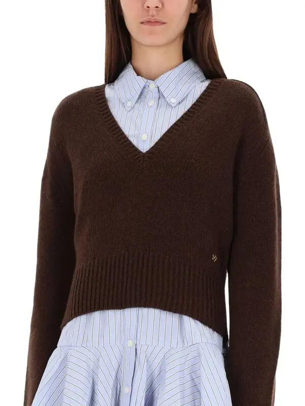 GANNI V-neck Sweater