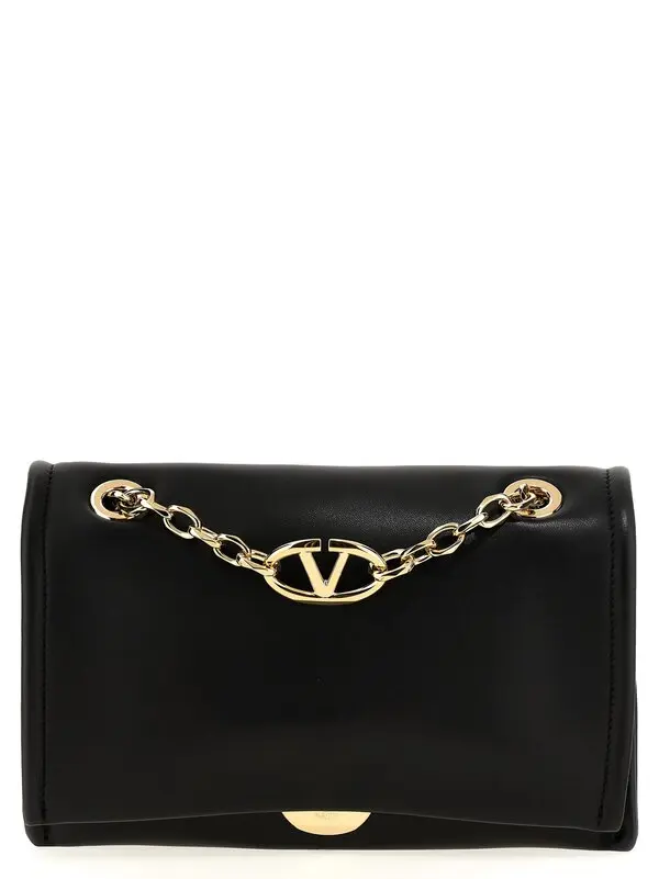 Valentino Garavani Vlogo Chain' Shoulder Bag - Black