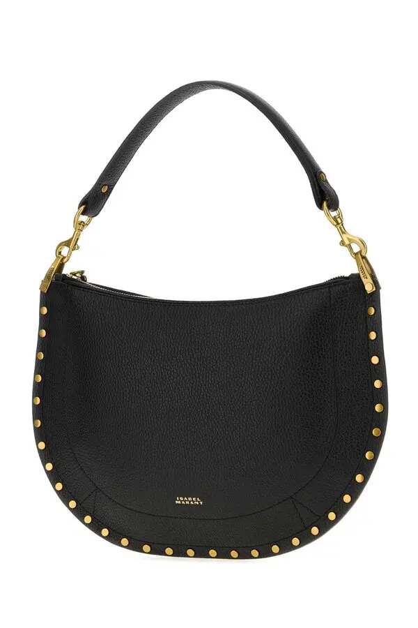 Isabel Marant Étoile Leather Oskan Shoulder Bag - Black