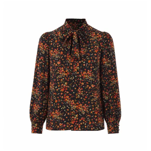 Gucci Printed Silk Shirt - Black