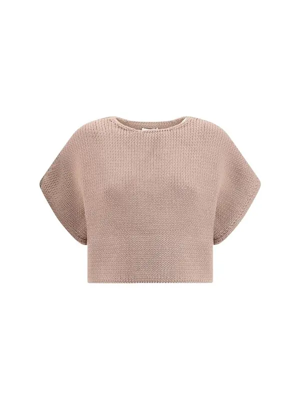 Alaïa Chunky Knit Sweater - Pink