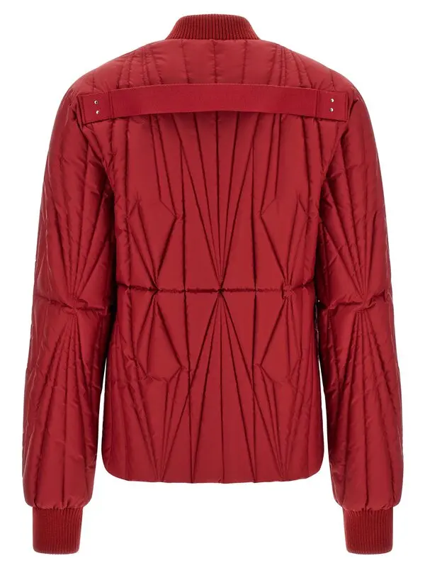 Rick Owens Geocamo Flight Down Jacket - Red