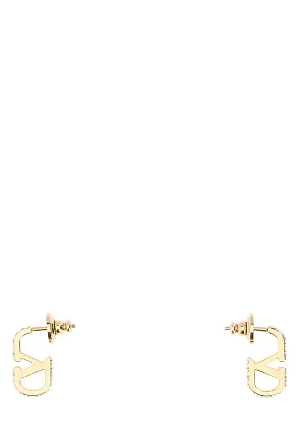 Valentino Garavani Metal Vlogo Signature Earrings - Gold
