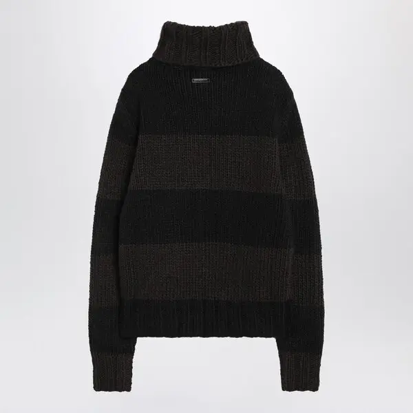 Dolce & Gabbana Striped Wool-blend Turtleneck Sweater