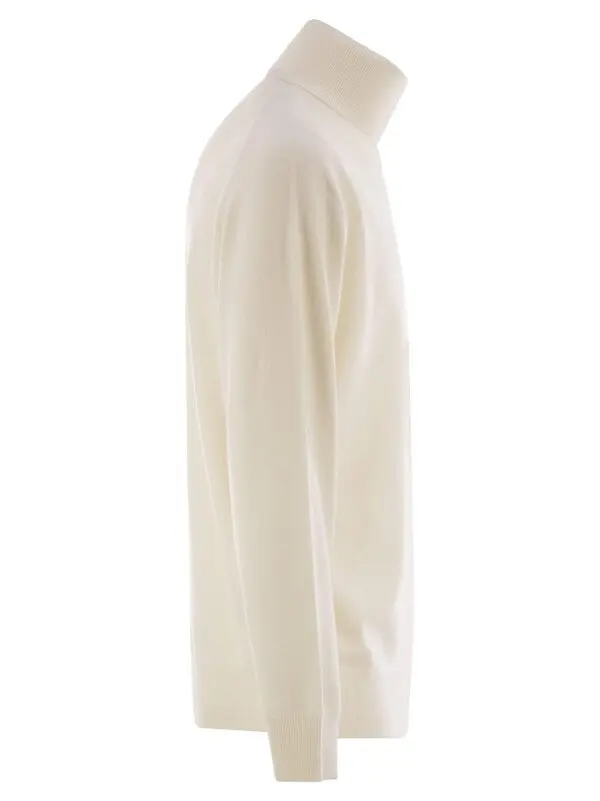 Brunello Cucinelli Cashmere Turtleneck Sweater - Cream