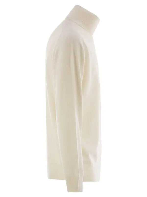 Brunello Cucinelli Cashmere Turtleneck Sweater - Cream